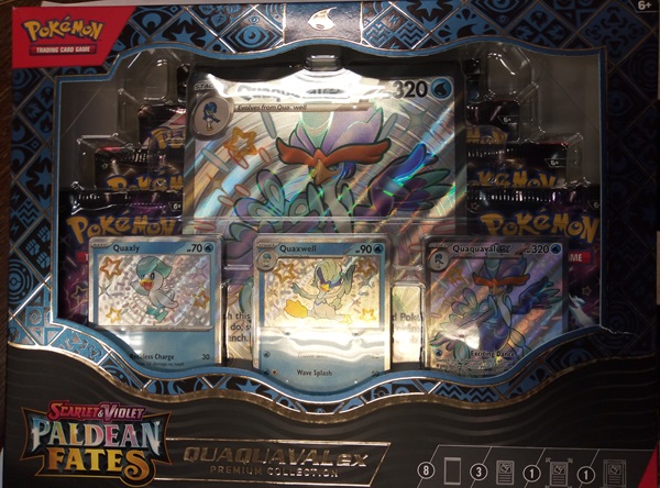 Pokémon TCG: Scarlet and Violet – Paldean Fates Quaquaval ex Premium ...