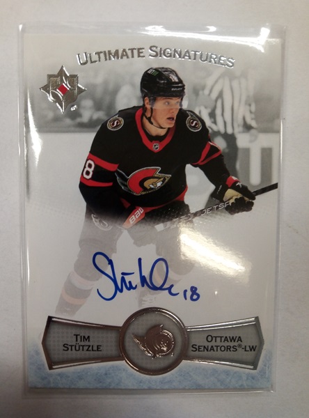 2022-2023 Upper Deck Ultimate Collection Signatures Tim Stutzle ...